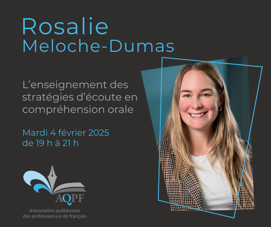 L'enseignement des stratégies d'écoute en compréhension orale - AQPF ...